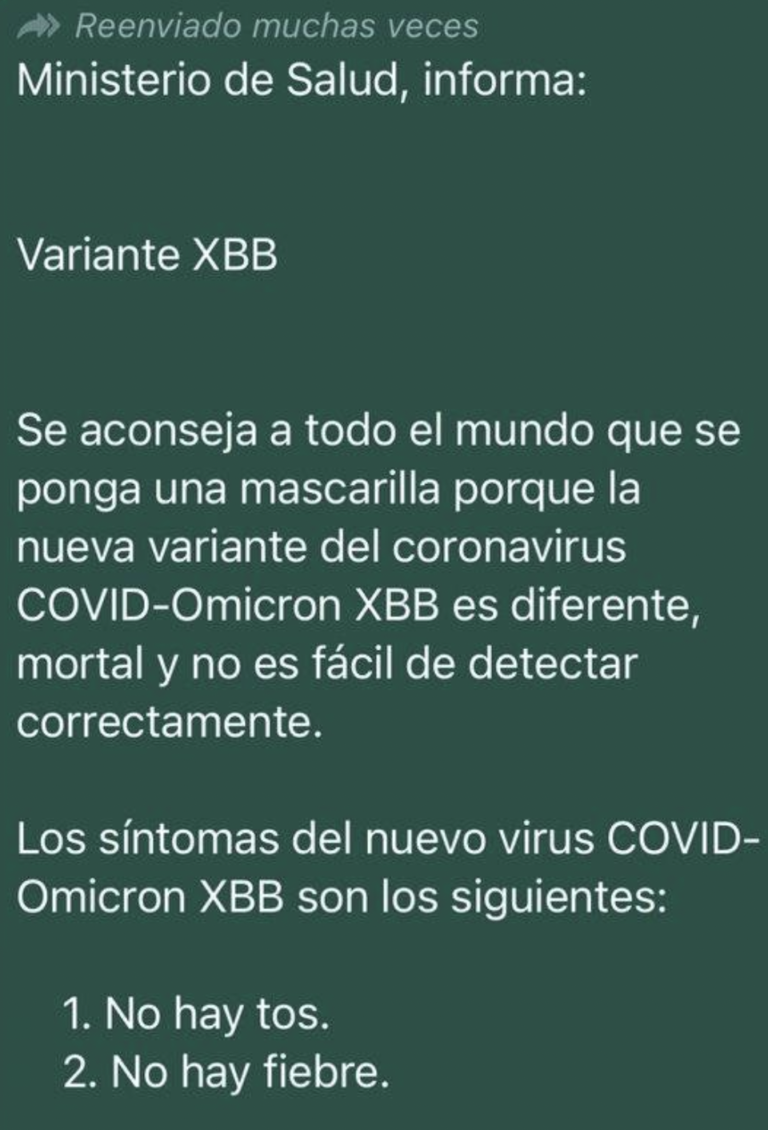 "Ministerio de Salud informa: Se aconseja a todo el mundo que se ponga una mascarilla porque la ...