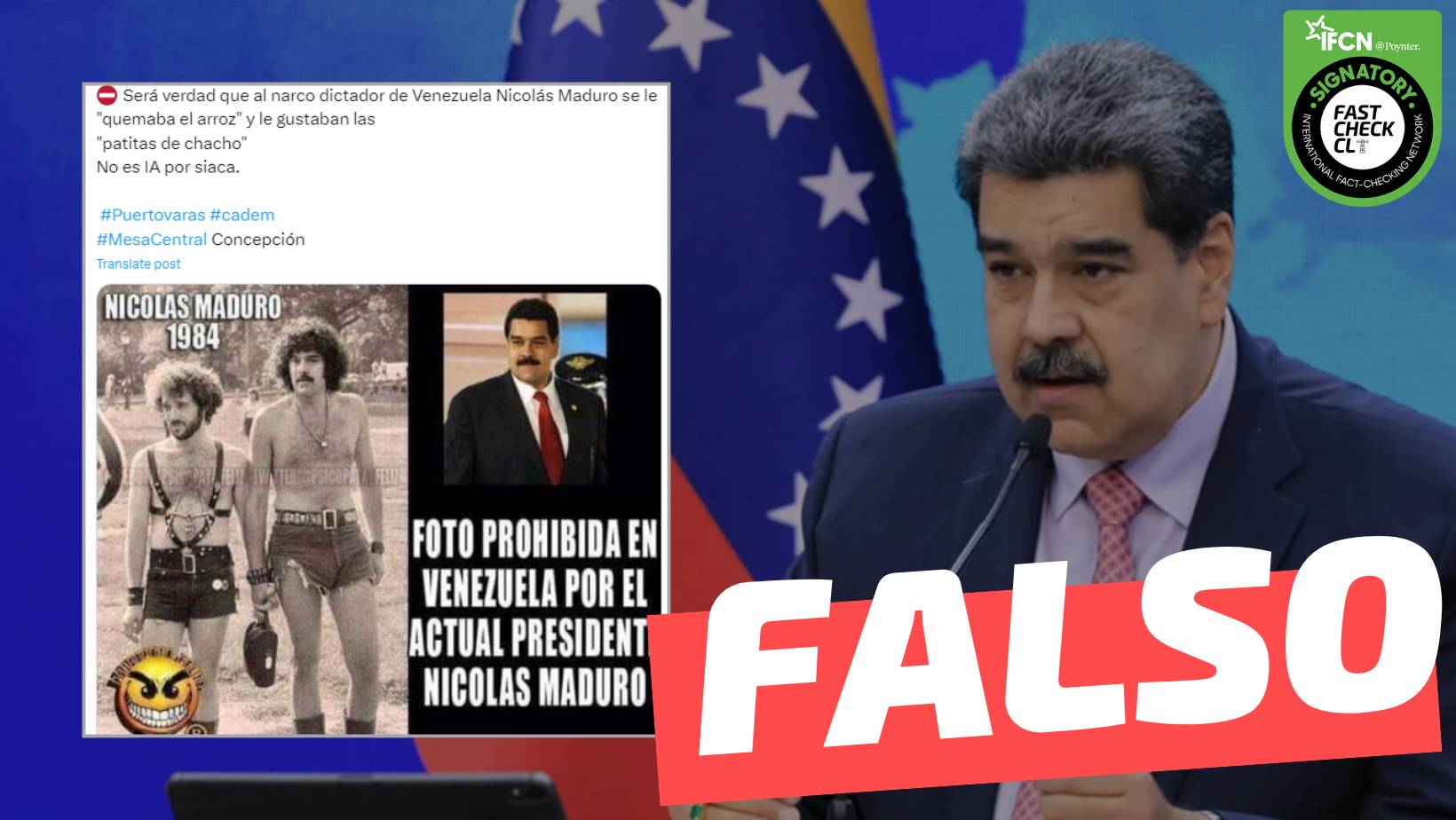 (Imagen) "Nicolás Maduro en 1984": #Falso — Fast Check 🔍