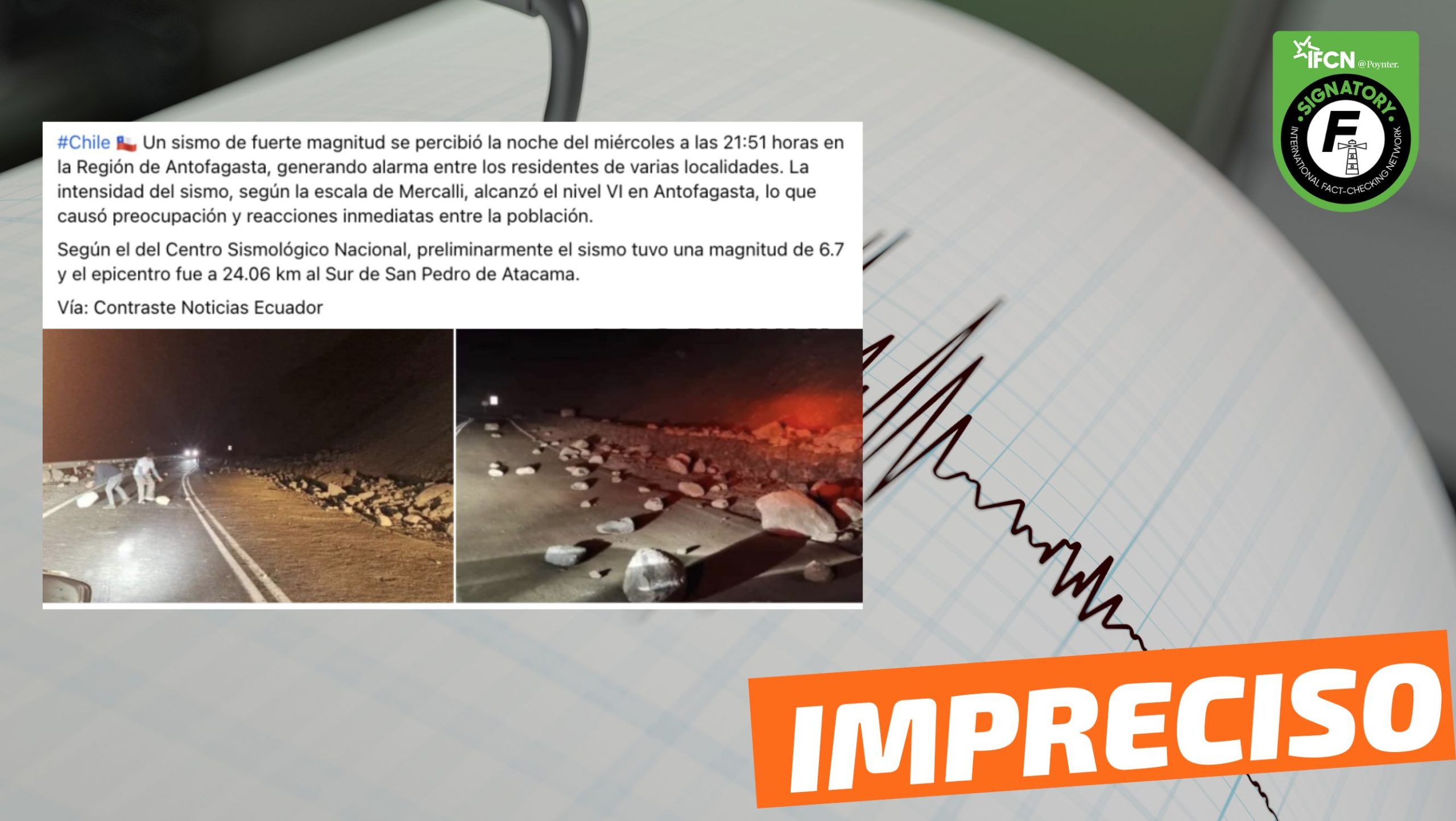 Imágenes del sismo que se percibió en la Región de Antofagasta el 18 de ...