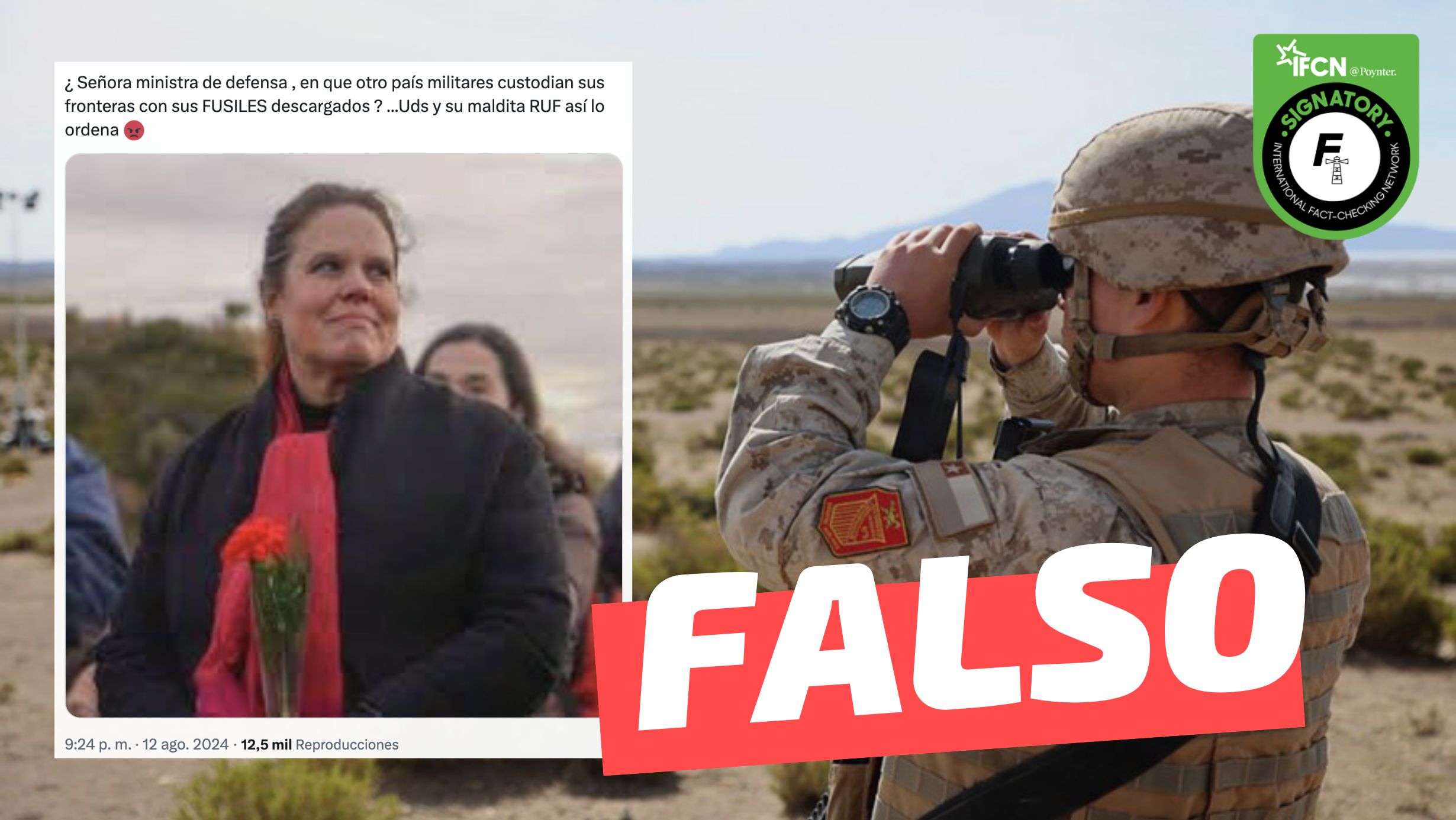 Los militares que custodian la frontera en Chile lo hacen con sus ...