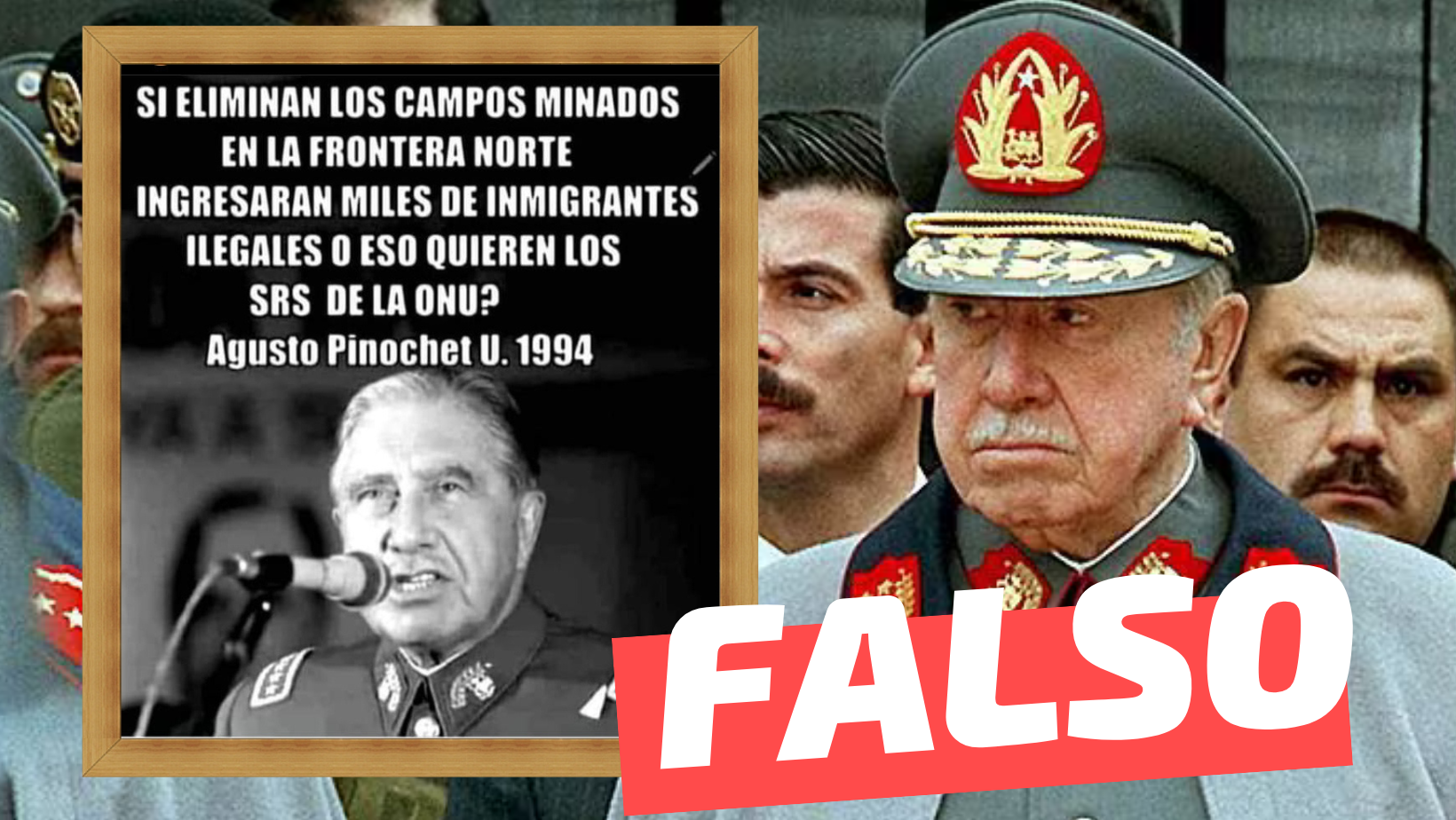En 1994 Augusto Pinochet dijo: "Si eliminan los campos minados de la ...