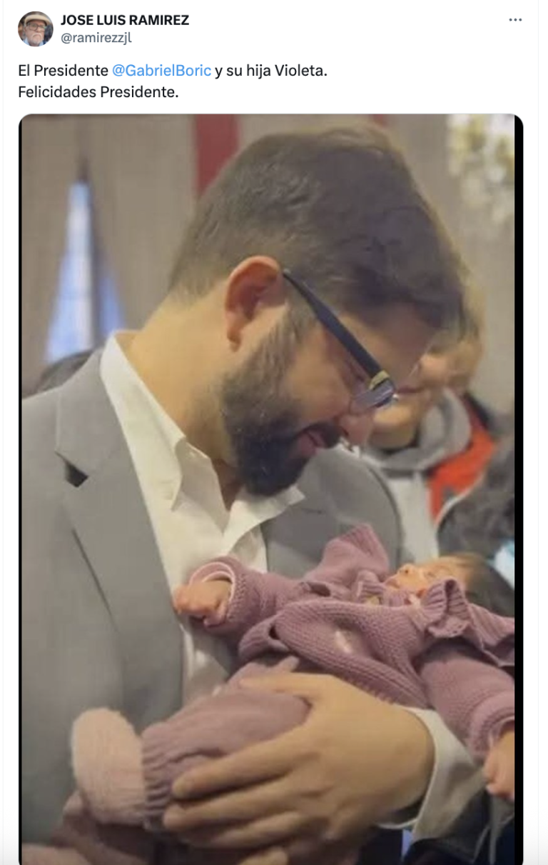 (Imagen) "El presidente Gabriel Boric y su hija Violeta": #Falso — Fast ...